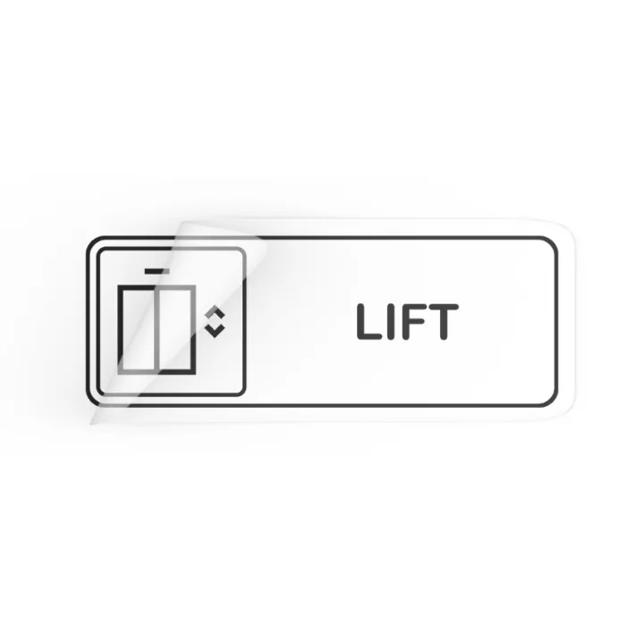 stiker dinding lift - lift wall sticker signage - lift - sticker ...