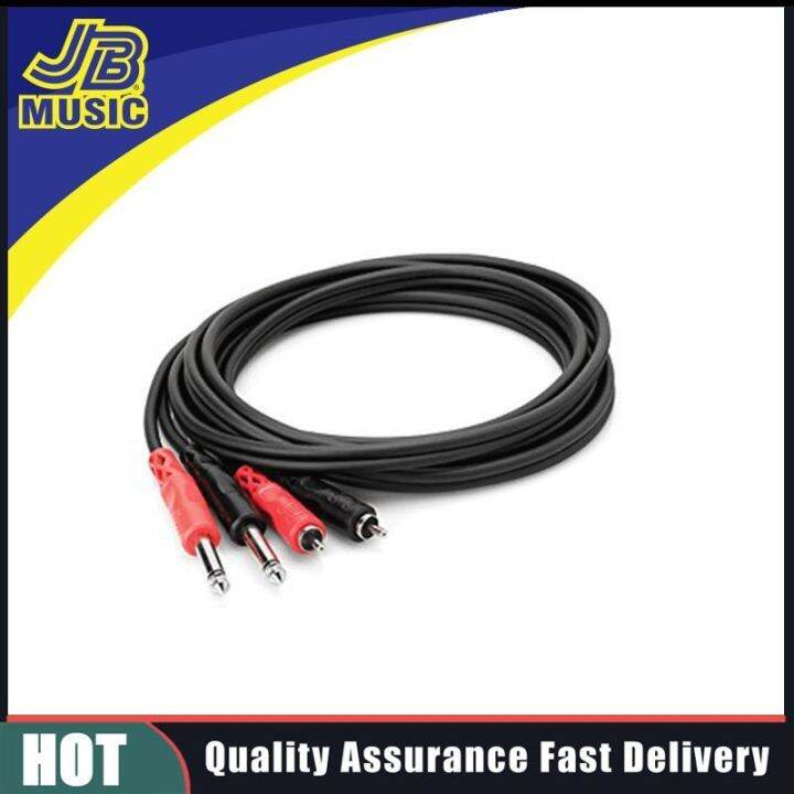 ☢ Hosa - Dual 1/4 inch TS to Dual RCA Stereo Interconnect Cable(CPR-201 ...