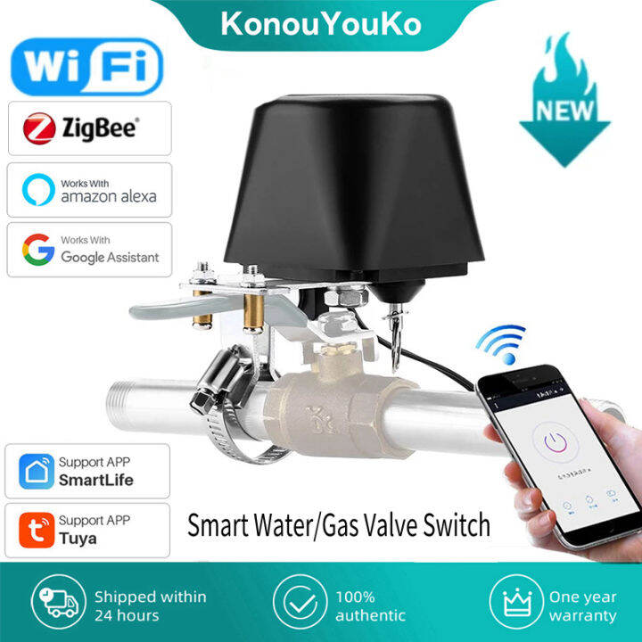 Tuya Zigbee Smart Home WiFi Water Valve Sprinkler Gas Smart Valve ...
