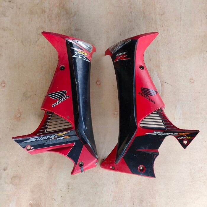 sayap kiri kanan honda supra x 125 old lama warna merah original ...