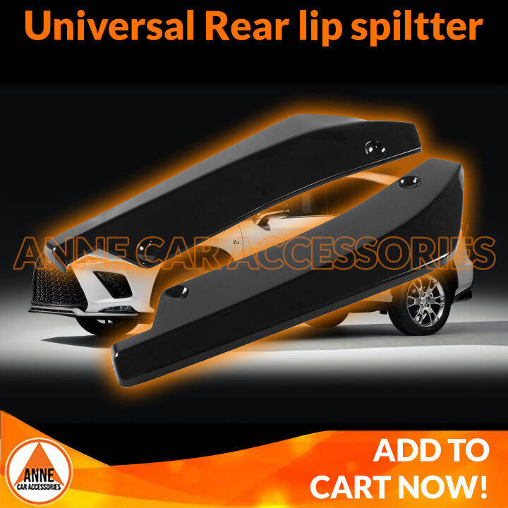 Universal Rear Lip Bumper Diffuser Angle Splitter Decorative Protection ...