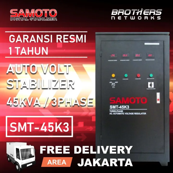 STABILIZER LISTRIK SAMOTO SMT-45K3 45KVA 3 PHASE utk rumah / gedung ...