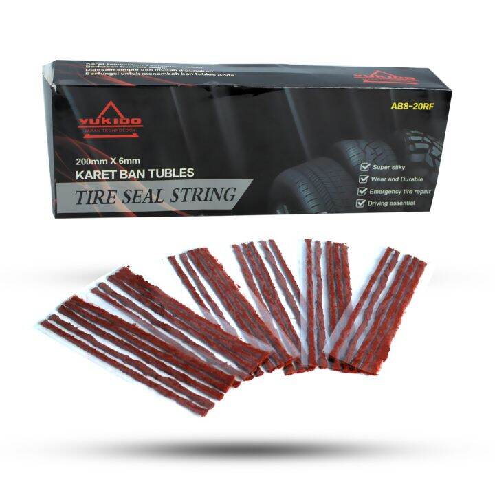 Refill Karet ban tubles 1 BOX /karet tambal ban tubles/cacing ban ...