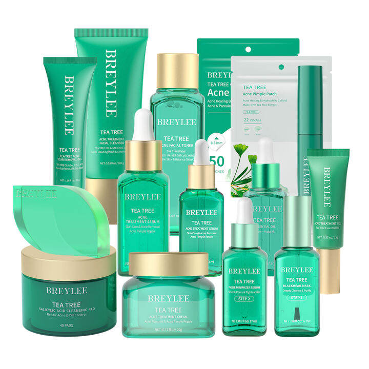 BREYLEE Tea Tree Acne Treatment Series Remove Pimples Fade Acne ...