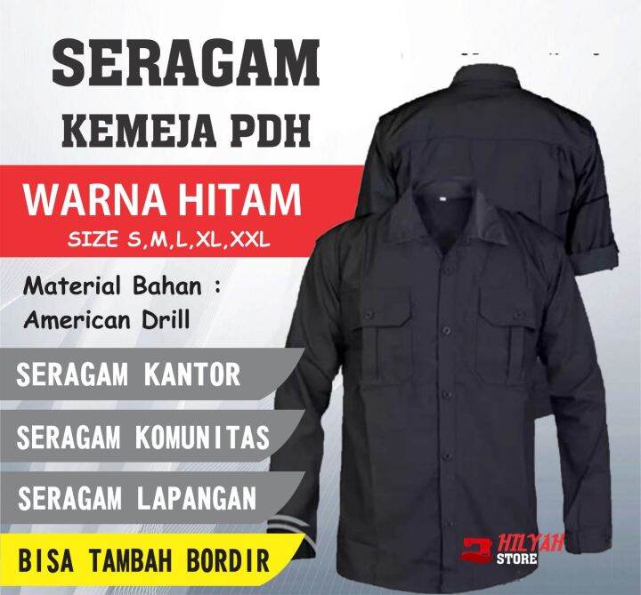 SERAGAM KANTORKEMEJA SERAGAM PRIA WANITA || PDL PDH HIKING CREW ...