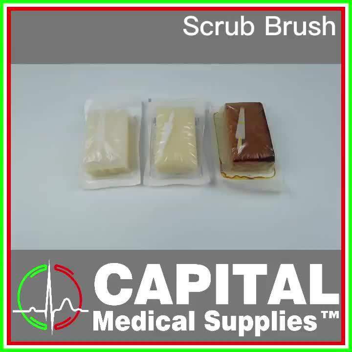 Sterile Surgical Scrub Brush Sponge Cleaner (with povidone-iodine Plain ...