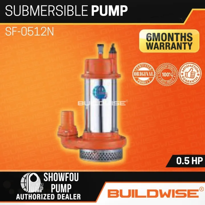 Showfou Submersible Pump 1/2HP SF-0512N「BUILDWISE®」 | Lazada PH