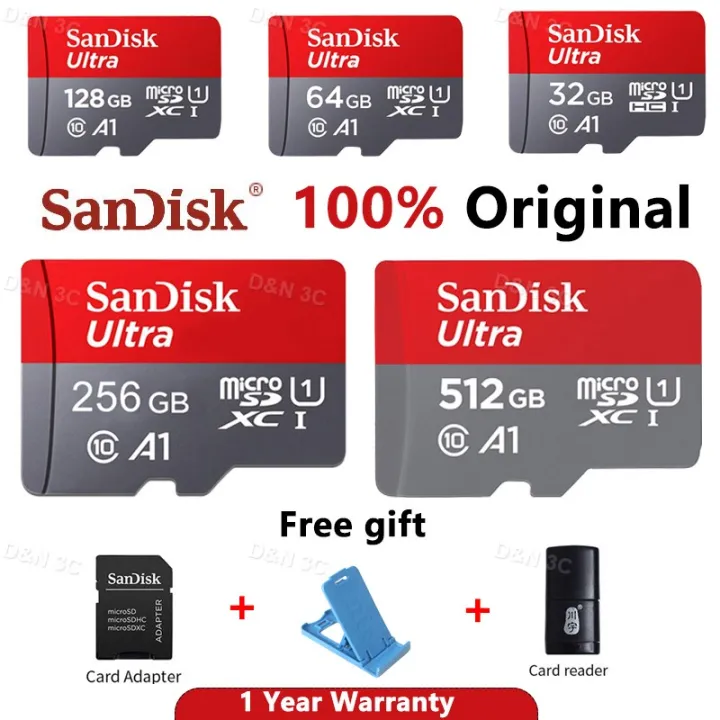 SanDisk 128gb Sd Card 64gb 32gb 256gb 512gb Memory A1 100mb S Micro Sd717x | Lazada PH