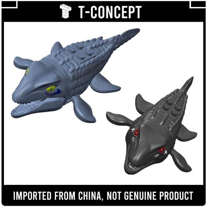 Mosasaurus Jurassic Park Dinosaurs Lego Mini Figure Building Block ...