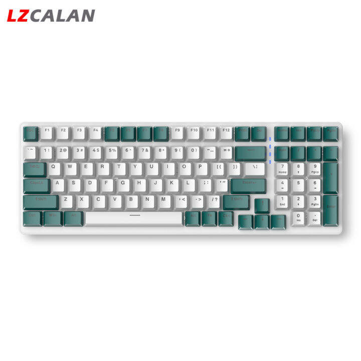 LZC K3 Mechanical Keyboard 100 Keys RGB Backlight USB Type-C Wire ...