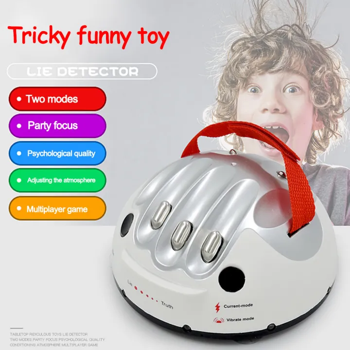 Fancy 【ready Stock】polygraph Test Toys Electric Shock Lie Detector