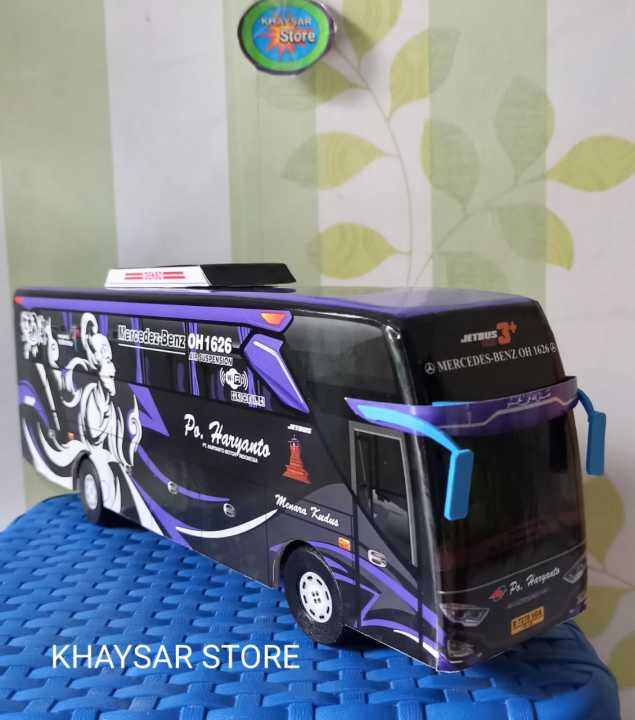 Miniatur bus bis shd HARYANTO BIMA BIRU | Lazada Indonesia