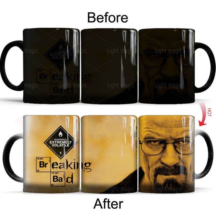 Breaking Bad 350Ml Magic Ceramic Color Changed Milk Coffee Cup Mug ...