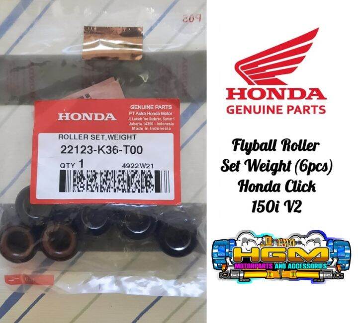 FLYBALL/ROLLER SET WEIGHT (15 GRAMS EACH ROLLER) HONDA CLICK 150i V1&V2 ...