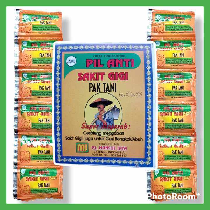 Super Mujarab Pil Anti Sakit Gigi pak tani, Obat Tradisional sakit gigi ...