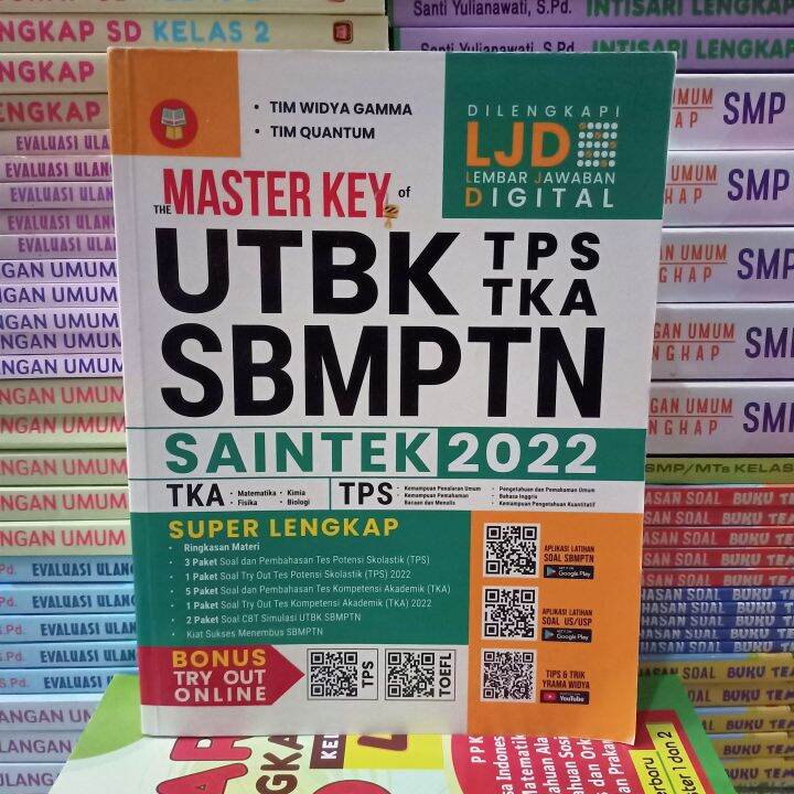 Buku The Master Key Of Utbk Tps Tka Sbmptn Saintek 2022 Tim Widya