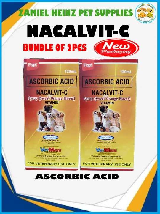 PAPI Nacalvit-C ASCORBIC ACID for Pets 120ml (BUNDLE OF 2PCS) | Lazada PH