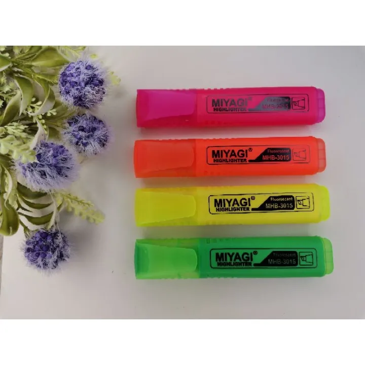 Miyagi Highlighter Neon Colors 4pcs | Lazada PH