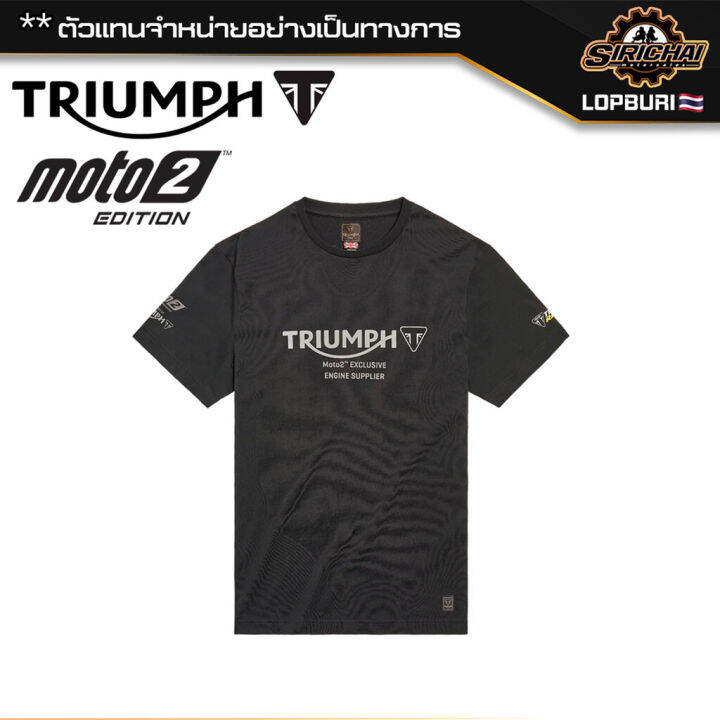เสื้อยืด Triumph MOTO2 MTSS22901 ของแท้ 100% ( แนะนำลด 1 ไซส์จากปกติ ...