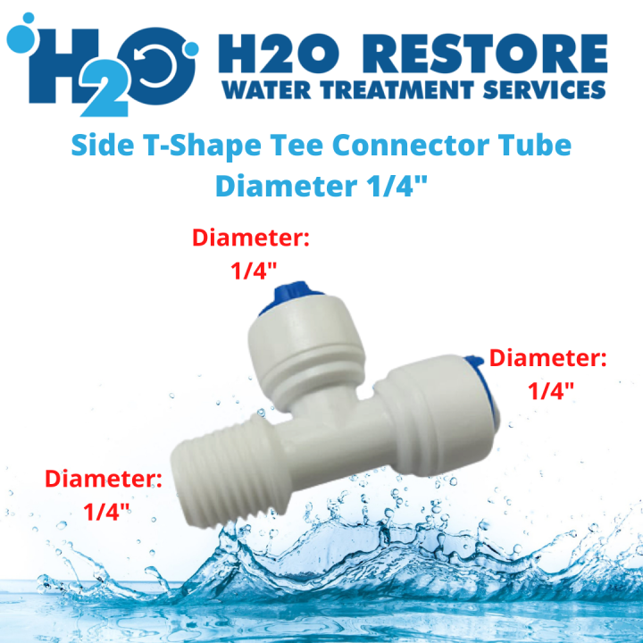 Reverse Osmosis Fittings ST004-A Side T-Shape Tee Connector Tube ...