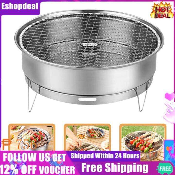 Eshopdeal【Ready Stock】 Meat Skewers Barbecue Table Backpack Stove Go ...