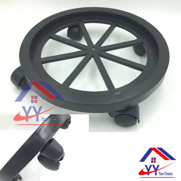 EXTRA THICK 4 Wheels Gas Tank Trolley Round Gas Stand Roller with 4 ...