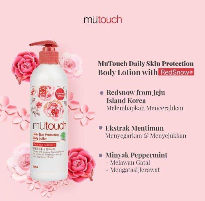 Mu Touch Daily Skin Protection Body Lotion With Red Snow(400ml ...