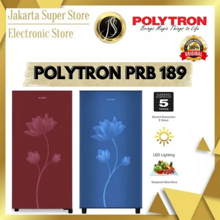KULKAS POLYTRON PRB 189 / 1 PINTU LEMARI ES 180 LITER | Lazada Indonesia