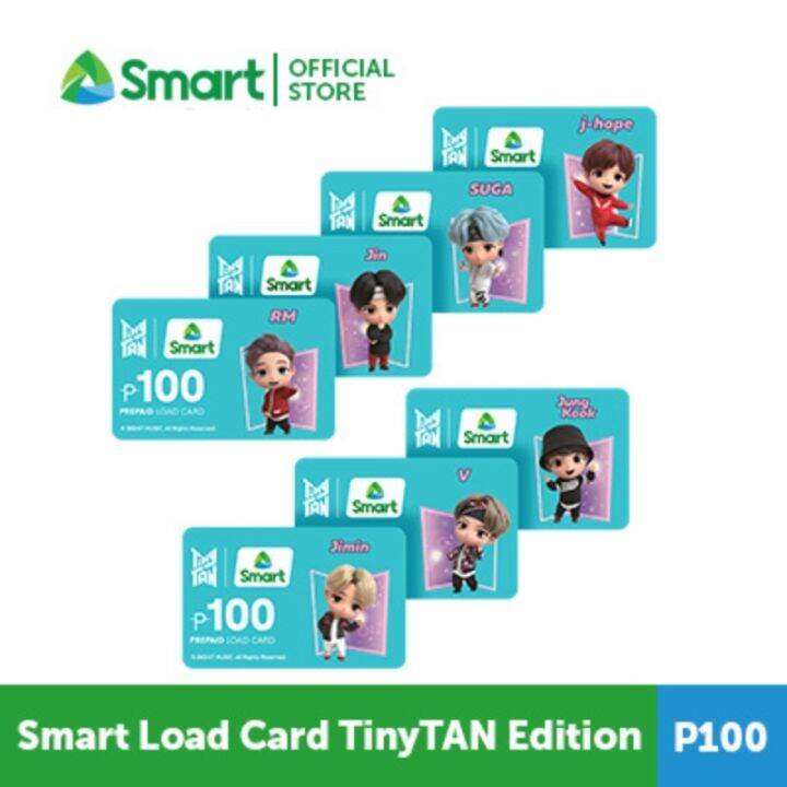 COD Smart TinyTAN Load card 100 Blue | Lazada PH
