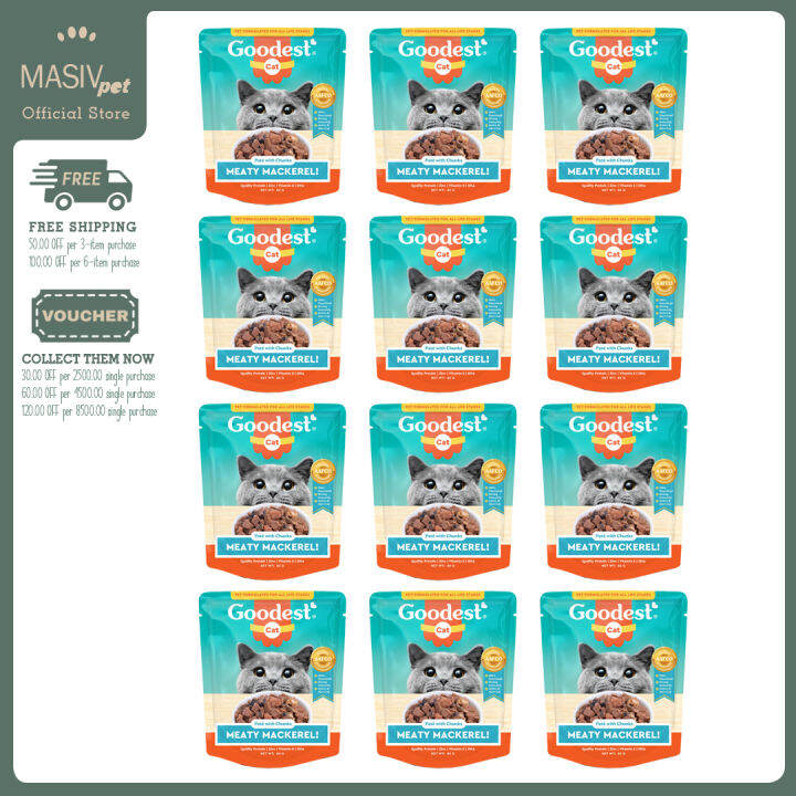 Goodest Cat Wet Food 85g x 12pcs | Feline | 1 box | Lazada PH