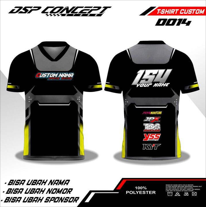 Kaos Baju Jersey Racing Custom Full Printing Jersey Racing Team Jersey ...