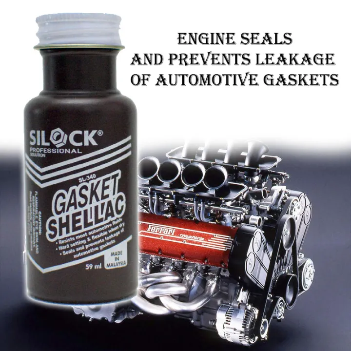 Silock SL-340 Gasket Shellac 59ml Seals and prevents leakage of ...