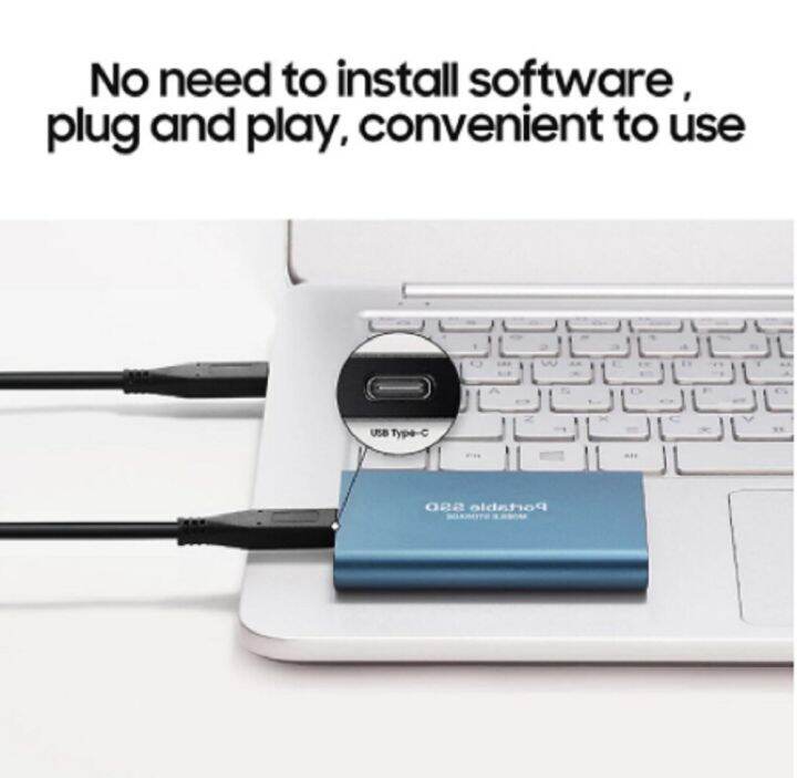 Original External Hard Disk 1TB Mini Portable SSD USB 3.1 Type-C High ...