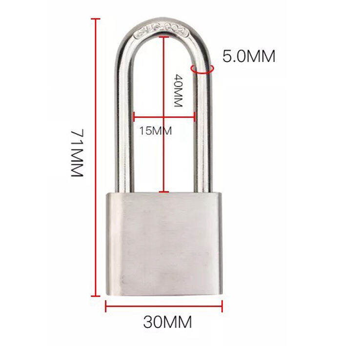 Gembok PANJANG Ukuran 30mm Padlock Pagar Rumah Anti Rush Anti Maling ...