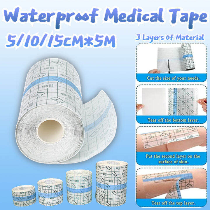 5m Medical Waterproof Tape Wound Dressing Tape Shower Wound Dressing ...