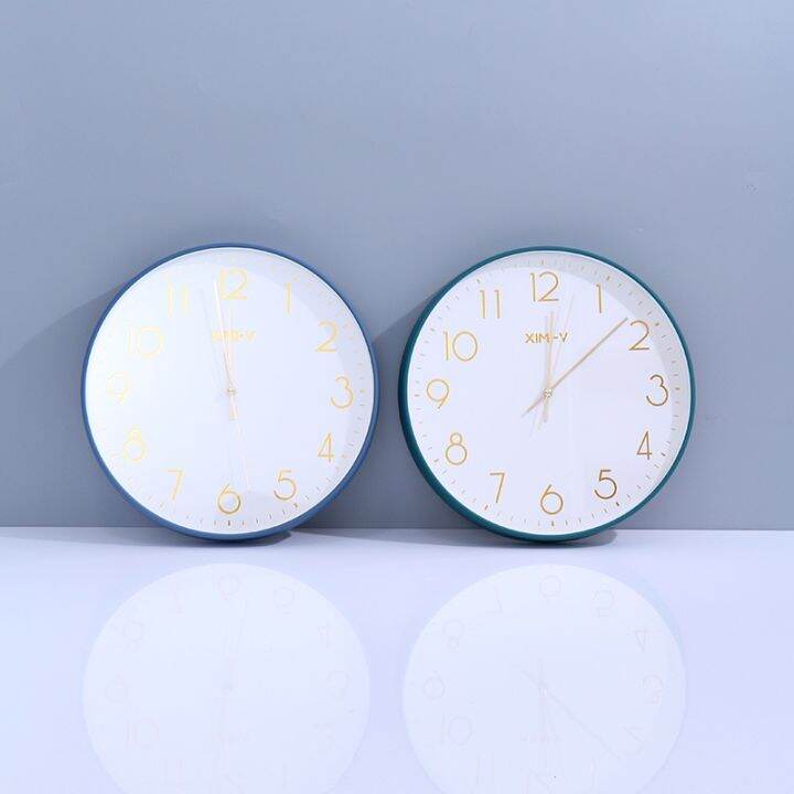 XIMI Vogue Ultra-quiet Smooth-surface Gilding Number Series Wall Clock ...