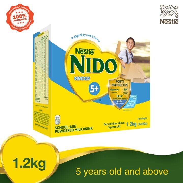 NIDO® 5 Powdered Milk Drink For Children Above 5 Years Old 1.2kg ...