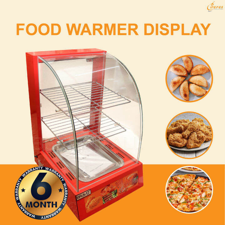 BRAVO [RED MINI] Food Warmer Display Pemanas Makanan Warmer Showcase ...