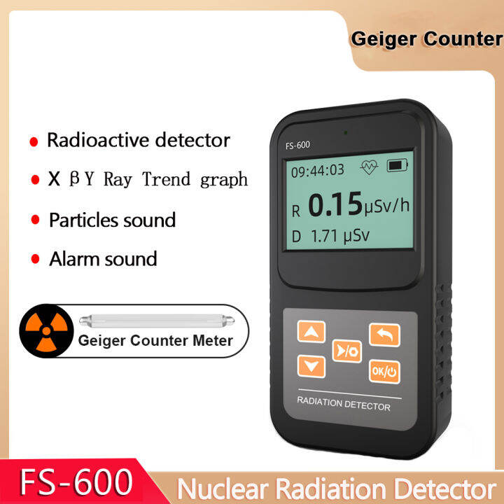 FS-600 Geiger Counter Nuclear Radiation Detector Radioactive Ray X-Ray ...