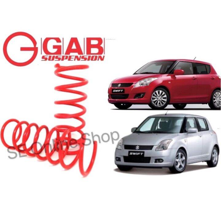 Original GAB Sport Spring Lowered Spring Suzuki Swift | Lazada