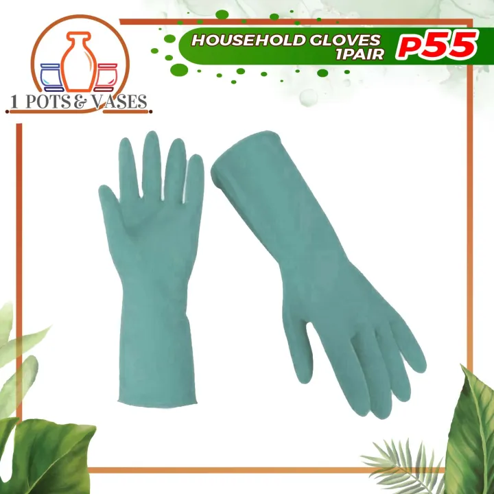 1Pots&Vases 1pair Household Gloves / Rubber Gloves / Laundry Gloves ...