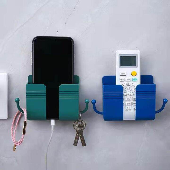 Wall Mounted Mobile Phone Charging Organizer Storage Box Remote Control ...