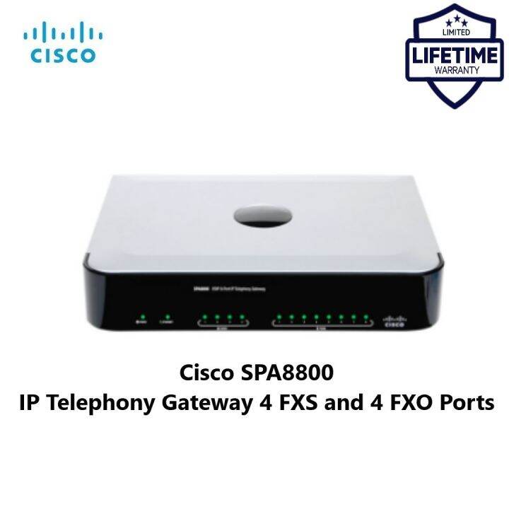 Cisco SPA8800 IP Telephony Gateway with 4 FXS and 4 FXO Ports | Lazada PH