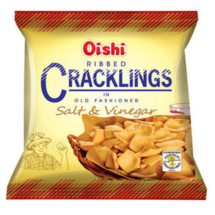 24g Oishi Cracklings Salt&Vin Snacks | Lazada PH