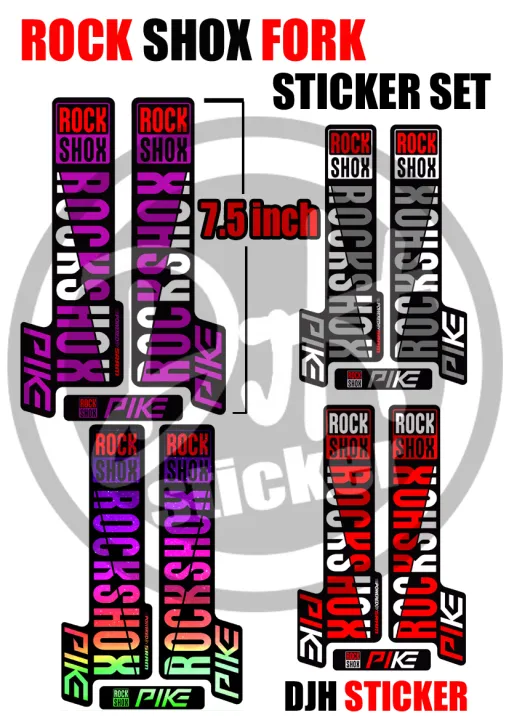 fork decals, sticker set vinyl rockshox | Lazada PH