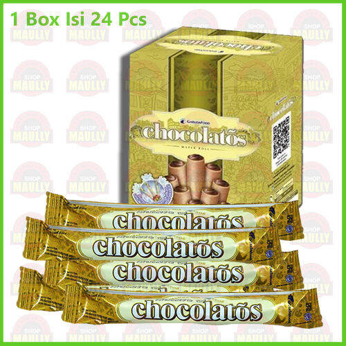 Chocolatos wafer roll rasa coklat isi 24 pcs | Lazada Indonesia