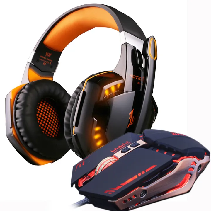 Gaming Headset Stereo Gamer Headphones with microphone Earphone +Gaming ...