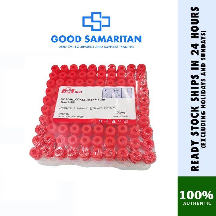 Microtainer Red Plain Tube K2 0.5ml 100pcs/tray (Expiry:2026) | Lazada PH