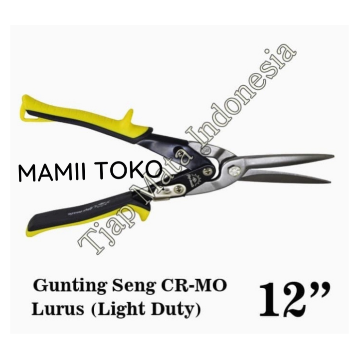 Gunting Seng 12 inch Gunting Baja Ringan 12" Gunting Holo Hollow Mata ...