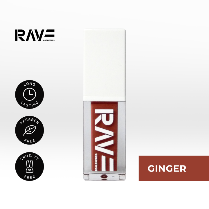 Rave Cosmetics Versatile Velvet Matte Stains in Ginger 5ml (Velvet ...